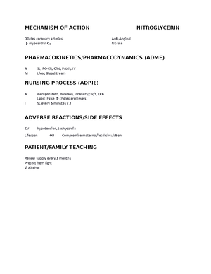 Drug Cards Cognition Psychosis - V INDICATIONS/MECHANISM OF ACTION ...