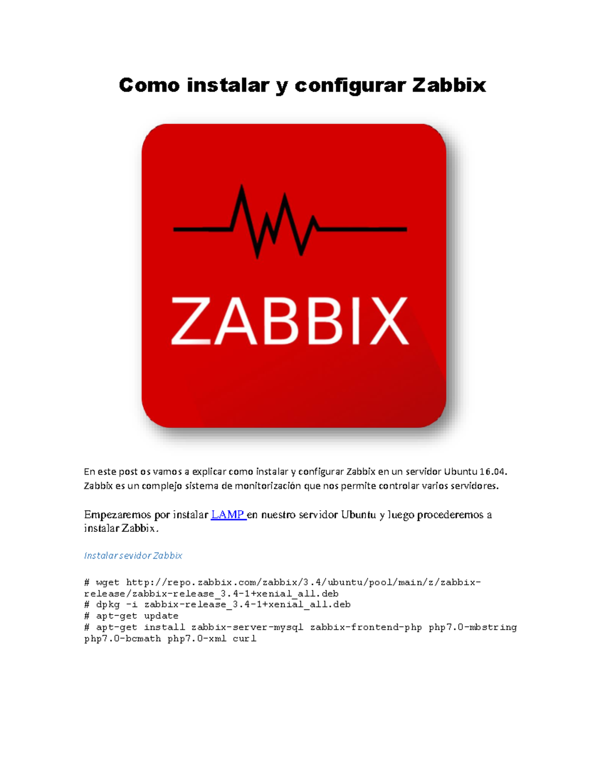 Como instalar y configurar Zabbix - Zabbix es un complejo sistema de ...