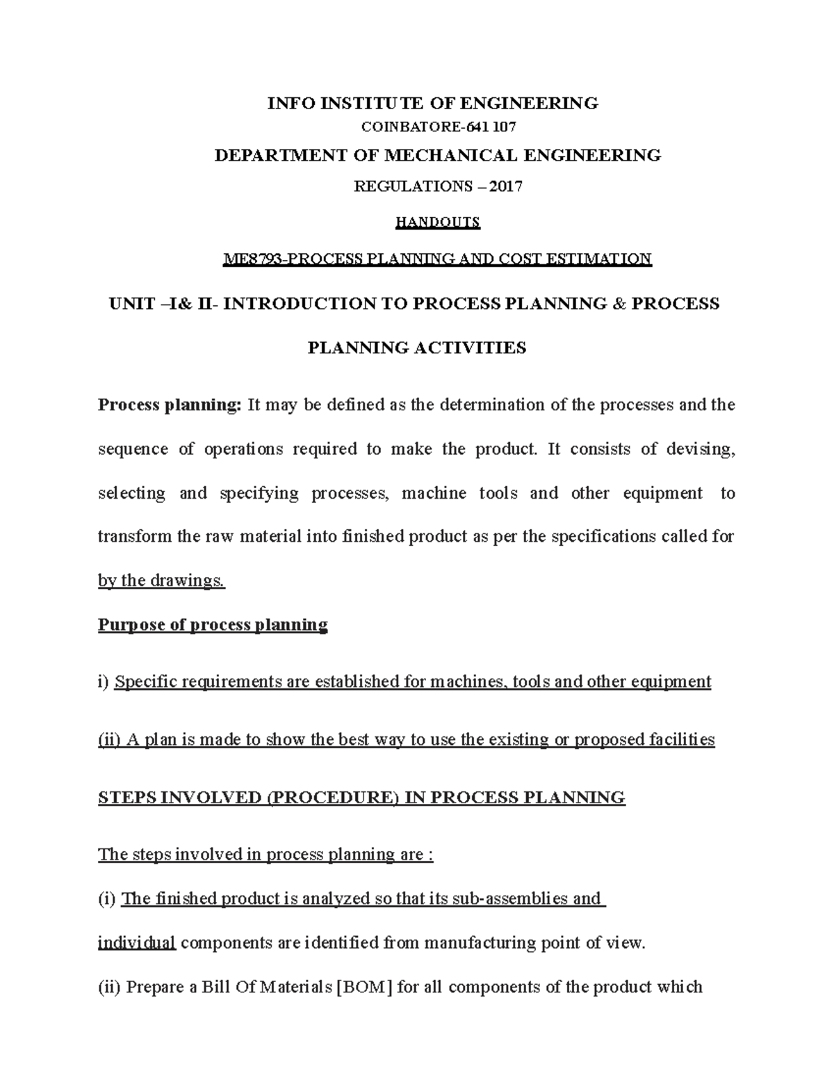 PPCE Handouts - PPC - INFO INSTITUTE OF ENGINEERING COINBATORE-641 107 ...
