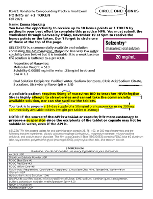 Captopril Oral Soln MFR - MASTER FORMULATION RECORD FOR NON-STERILE ...