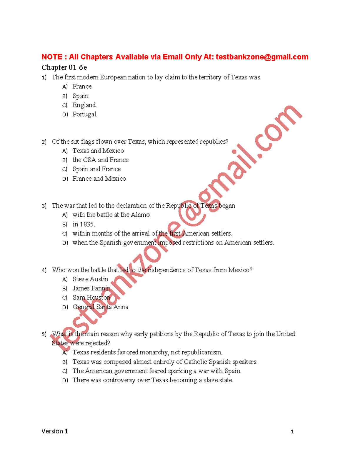 Test bank and Solutions For The State of Texas Government, Politics ...