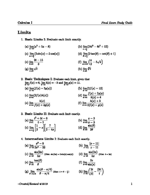 Math 2413 final practice - Name: ________________________ Class ...
