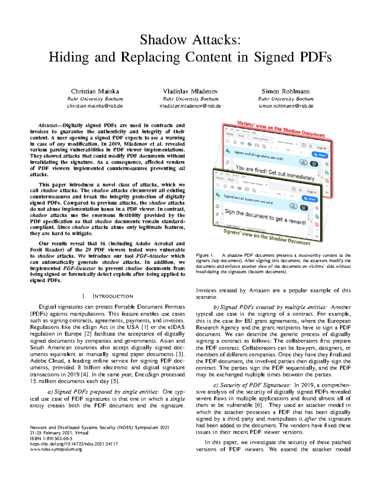 Shadow Attack Paper - Heel interesant - Shadow Attacks: Hiding and ...