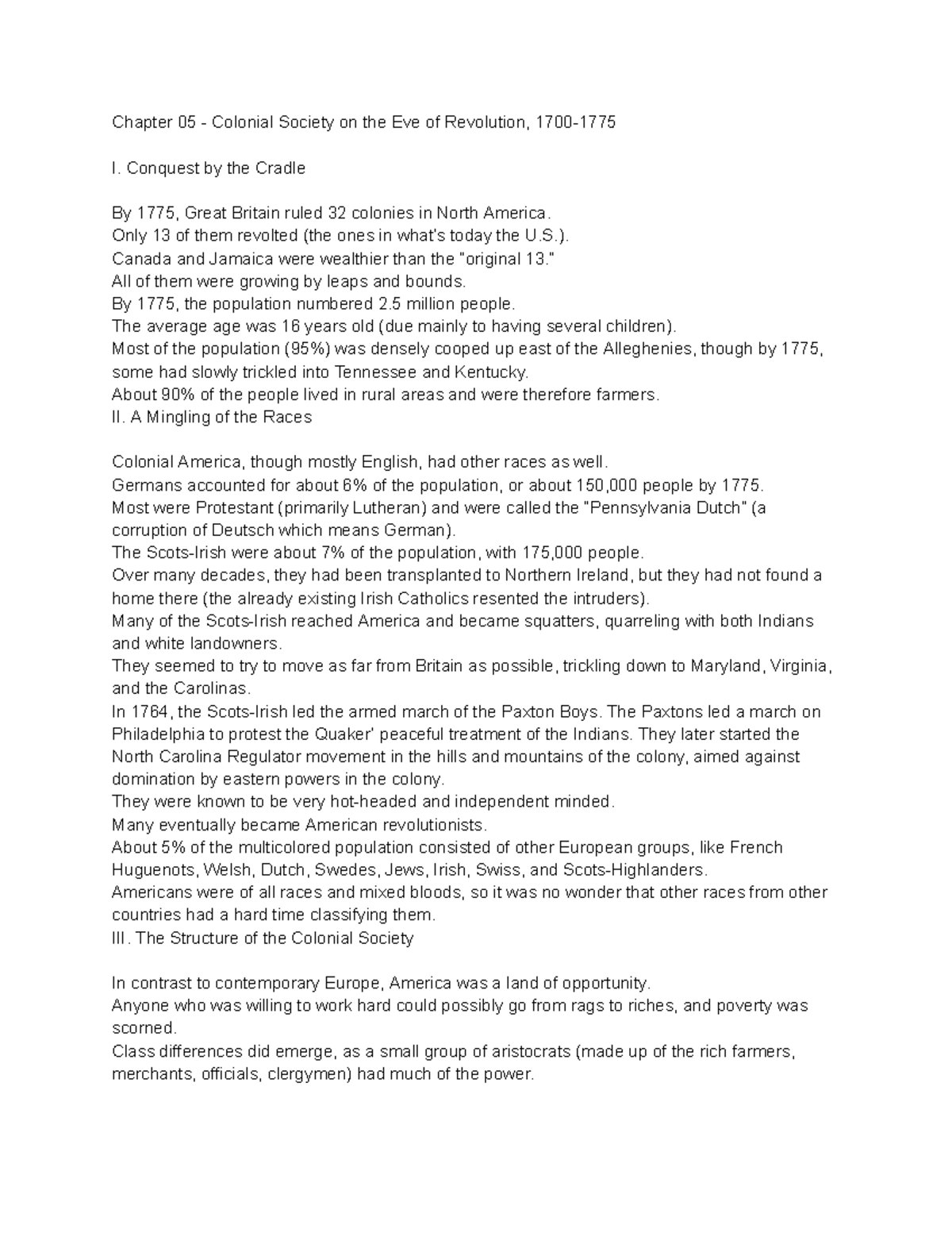 History note 138* - These are my details notes for this class ...