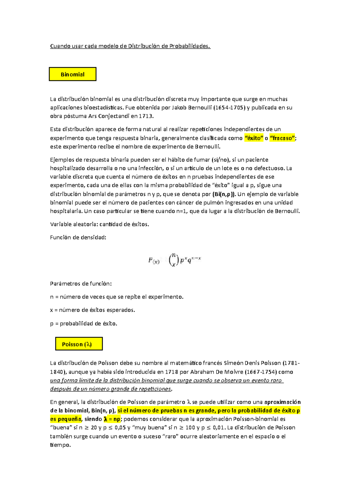 Cuándo usar Modelos de Distribuciones (ejemplos) - Cuando usar cada ...