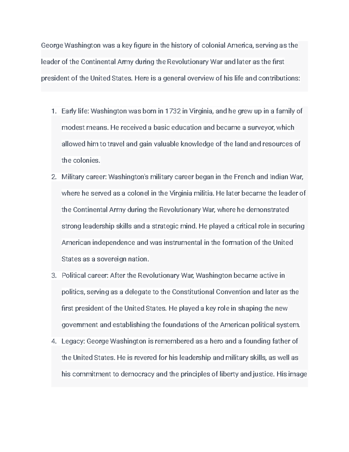 George washington in colonial america - George Washington was a key ...