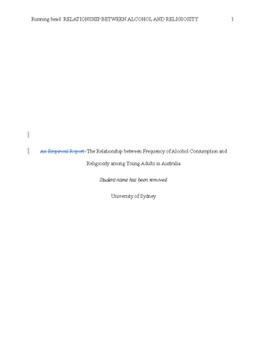 Sample pragmatic literature review with annotations - Does drinking ...