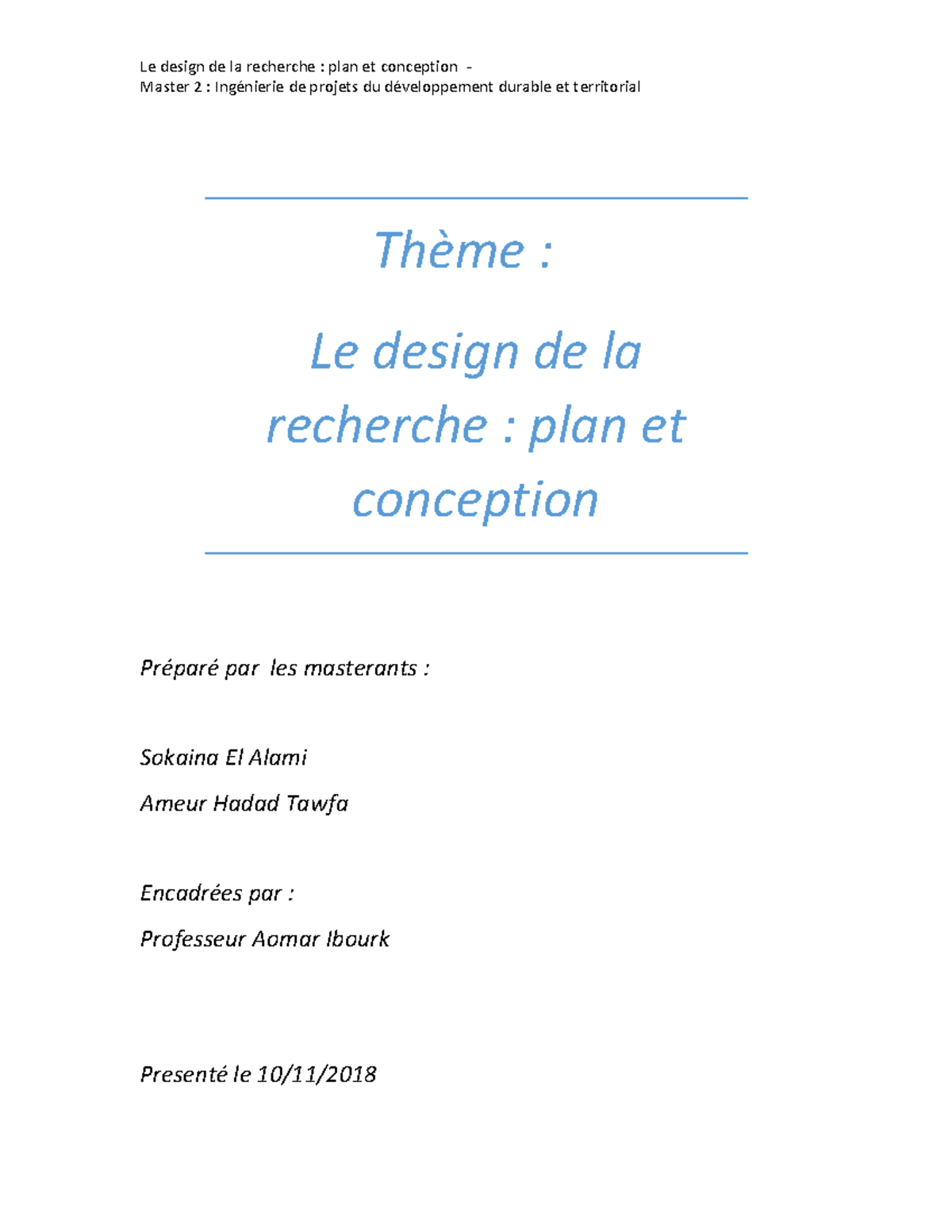le design de la recherche - » ( Royer et Zarlowski,2009 p ) « le design ...
