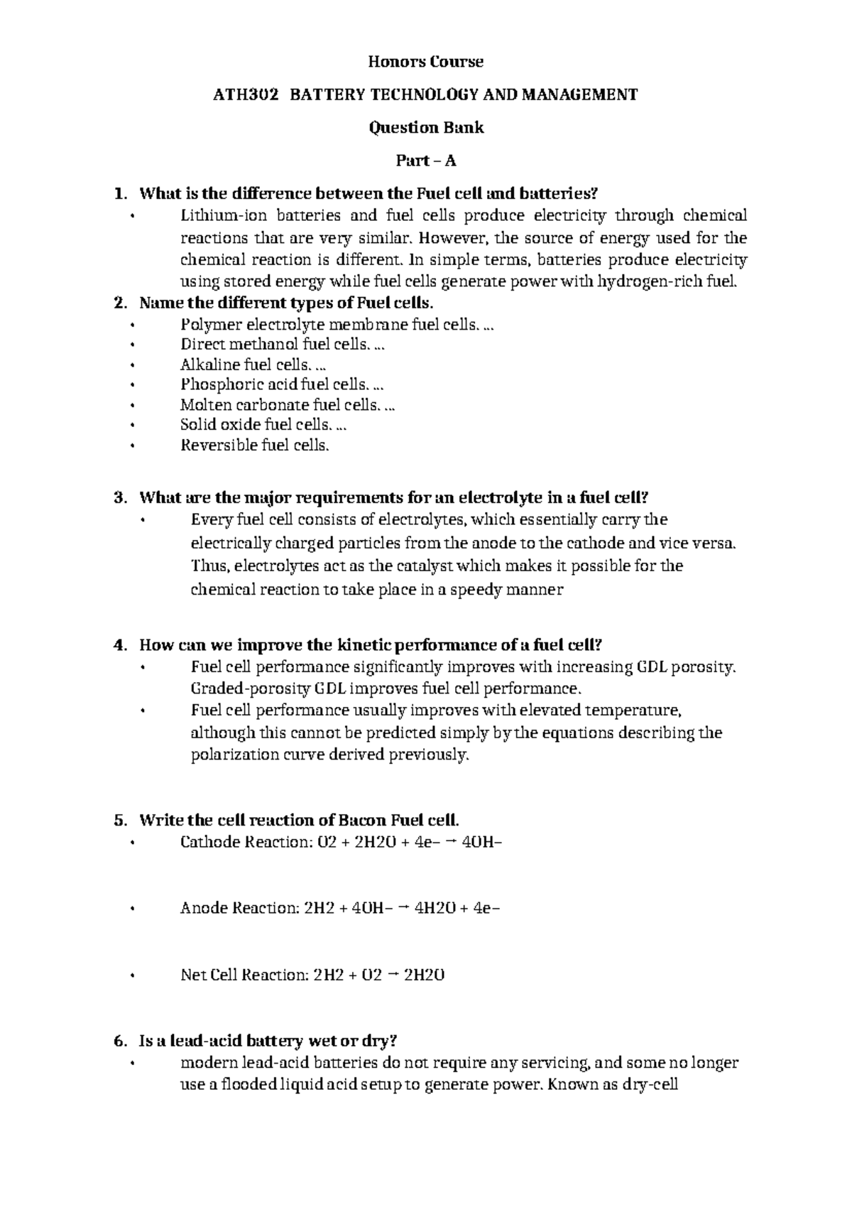 QB Battery Technology - Honors Course ATH302 BATTERY TECHNOLOGY AND ...