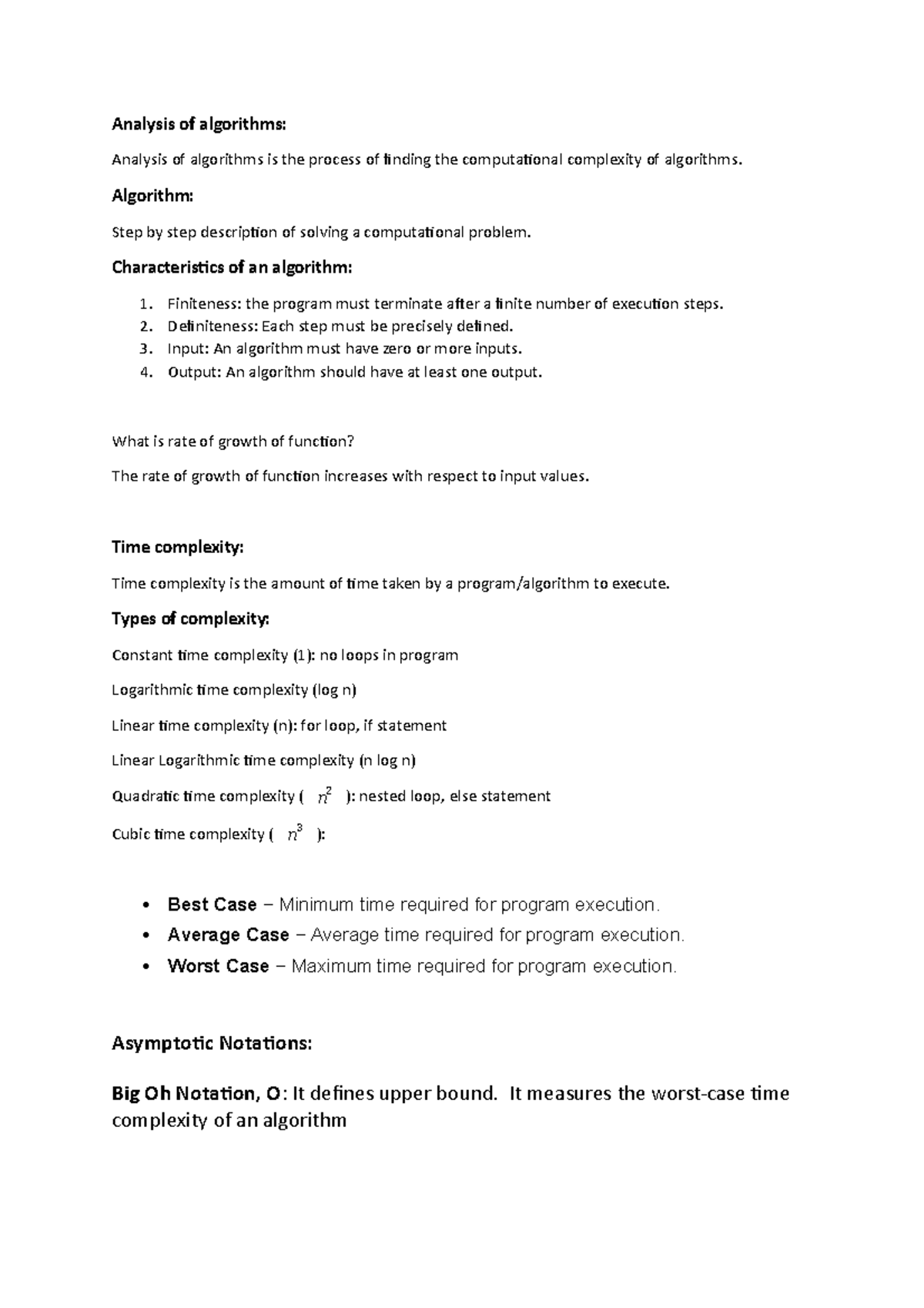 Analysis of algorithms - Analysis of algorithms: Analysis of algorithms ...