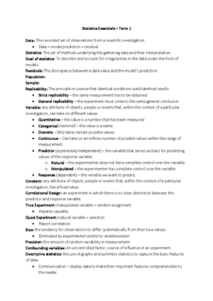 Descriptive statistics - why summarise data? allows us to describe ...