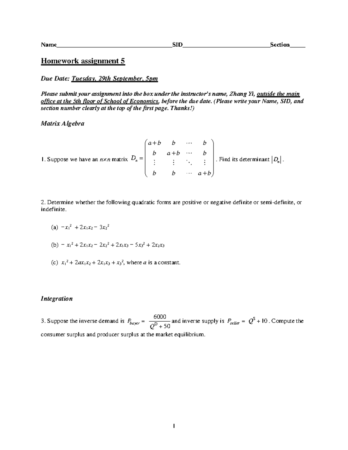 Homework Assignment 5 - - Studocu