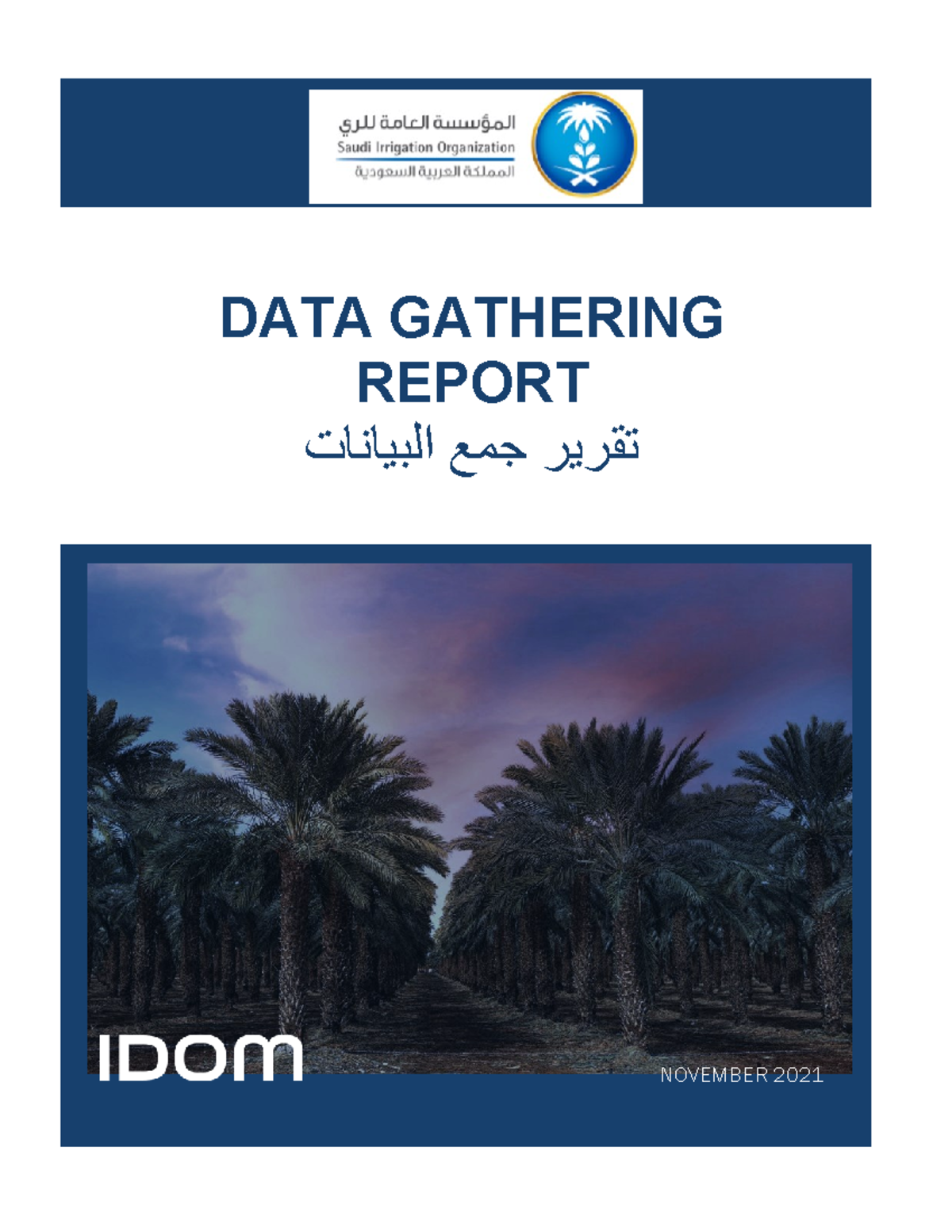Data gathering report conceptualization for waste water - DATA ...