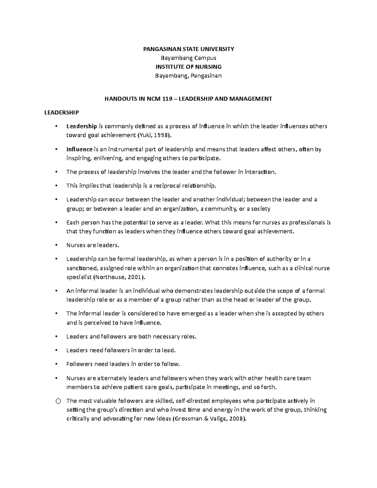 Handouts in NCM 119 - PANGASINAN STATE UNIVERSITY Bayambang Campus ...