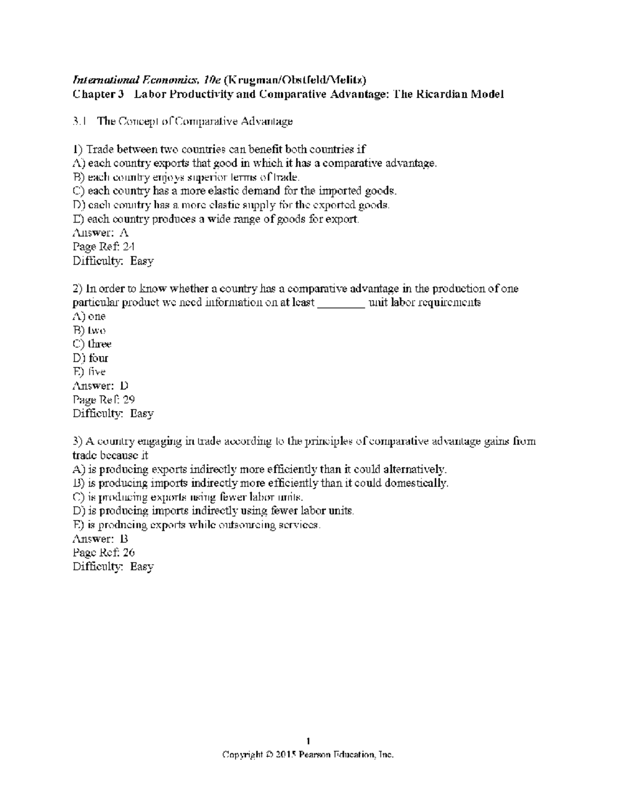 Chapter 3 - International Trade TestBanks - EC 239 - Studocu