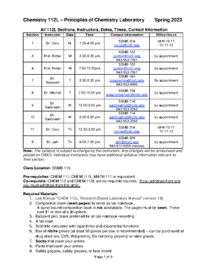 Exp. 3 Abstract - Ruby Hansen - Hansen 1 Ruby Hansen Chem 111L Craig Bachman 27 September 2022 ...