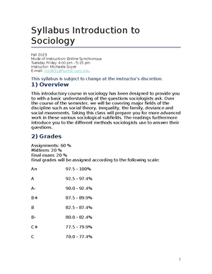 Study Guide Midterm Soc - I) Classic Sociological Theory Karl Marx ...