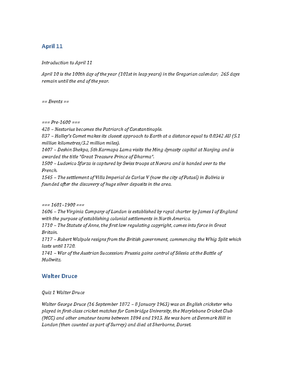 HIST123Lecture-Note April 11 - April 11 Introduction to April 11 April ...