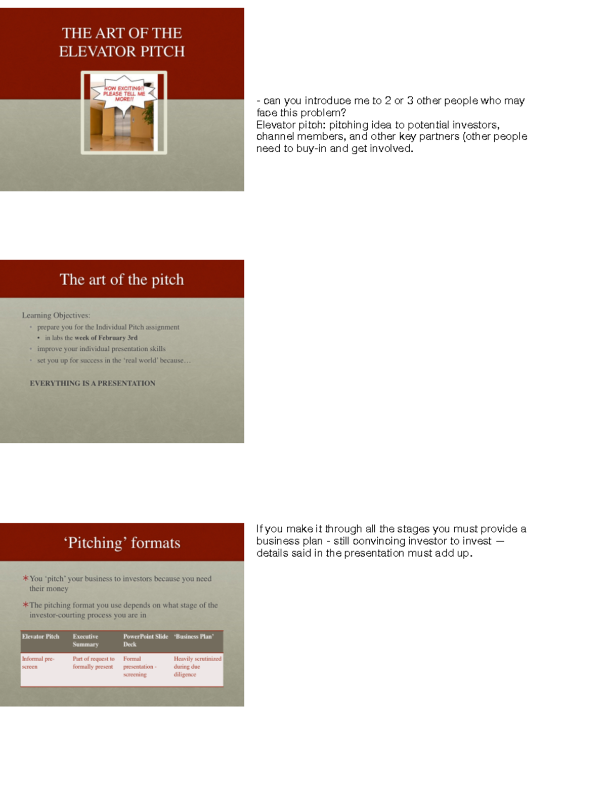 Art of the Pitch Notes - How to present better. - can you introduce me ...