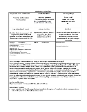 Heparin - Medications Worksheet Drug Generic Name & Trade Name Generic ...