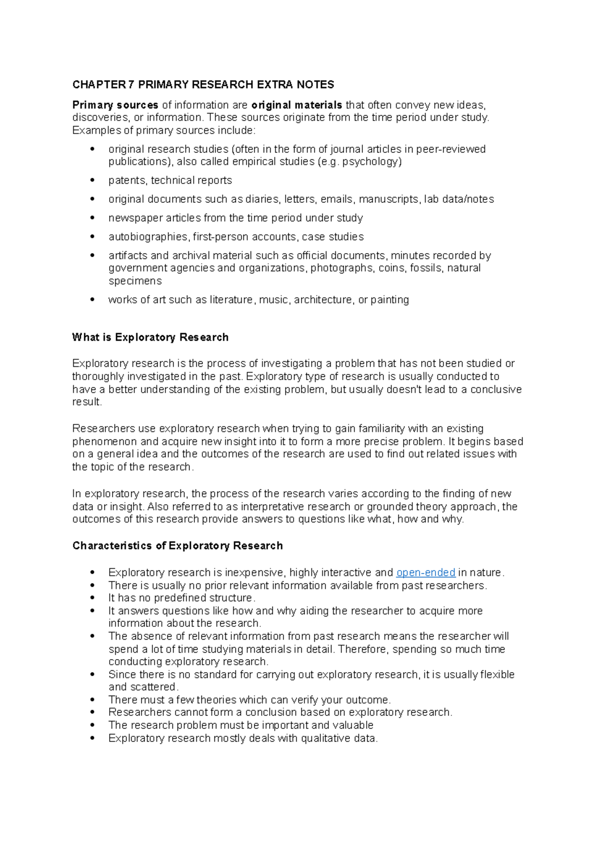 Marketing Research Chapter 7 Primary Research - CHAPTER 7 PRIMARY ...