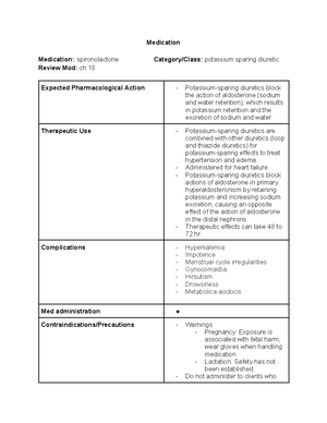 Ati med - digoxin - ati template - Medication Medication: digoxin ...
