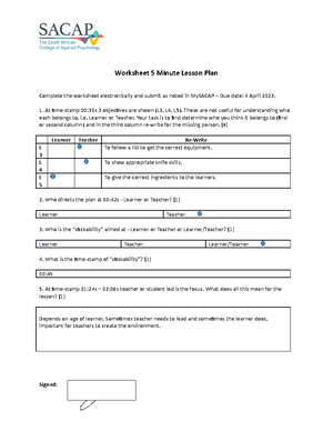 Grade 10 LO Lesson Plans - Grade 10 Study Skills Lesson Plan Intro ...