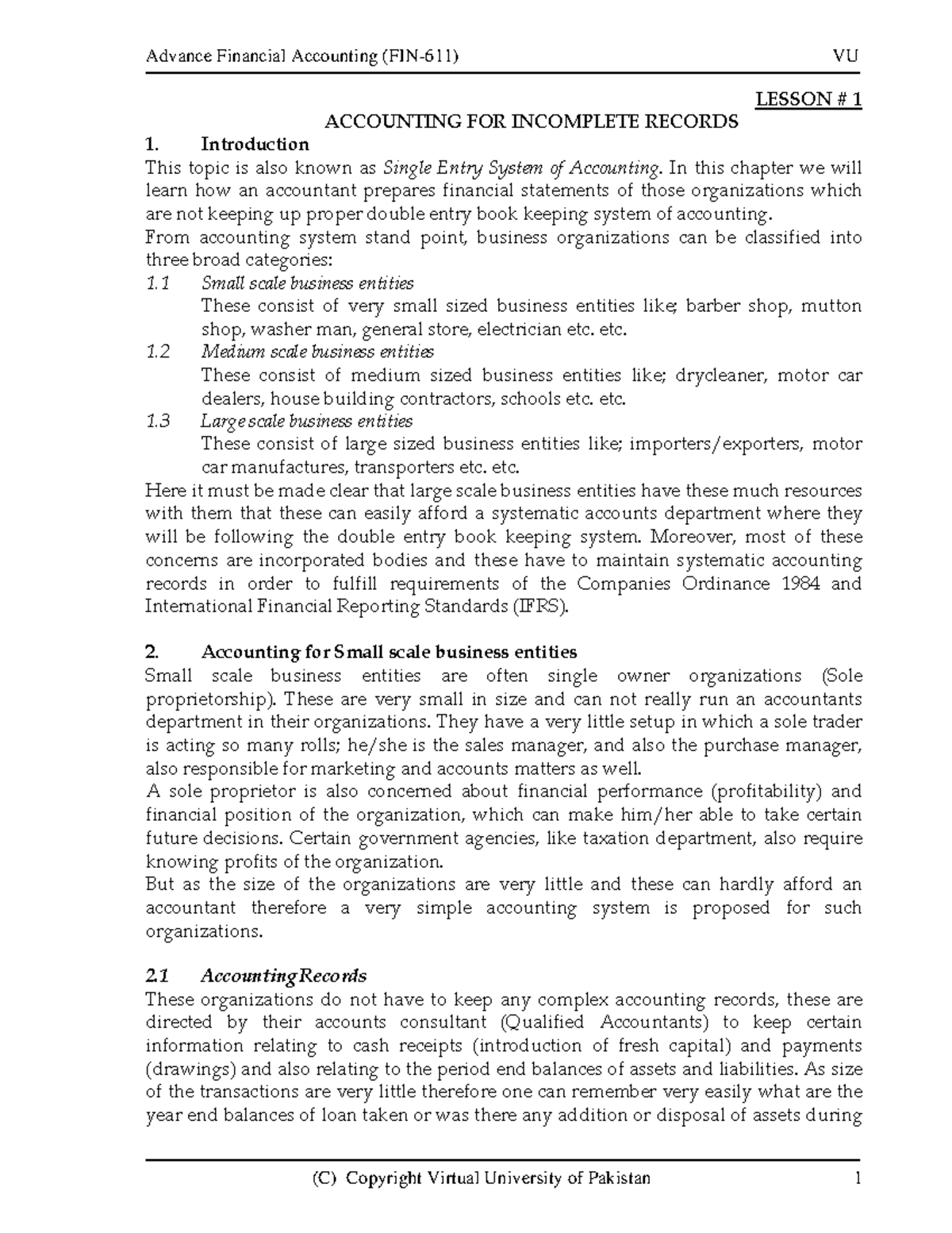 Lesson 1 merged - the mathematician - Advance Financial Accounting (FIN ...