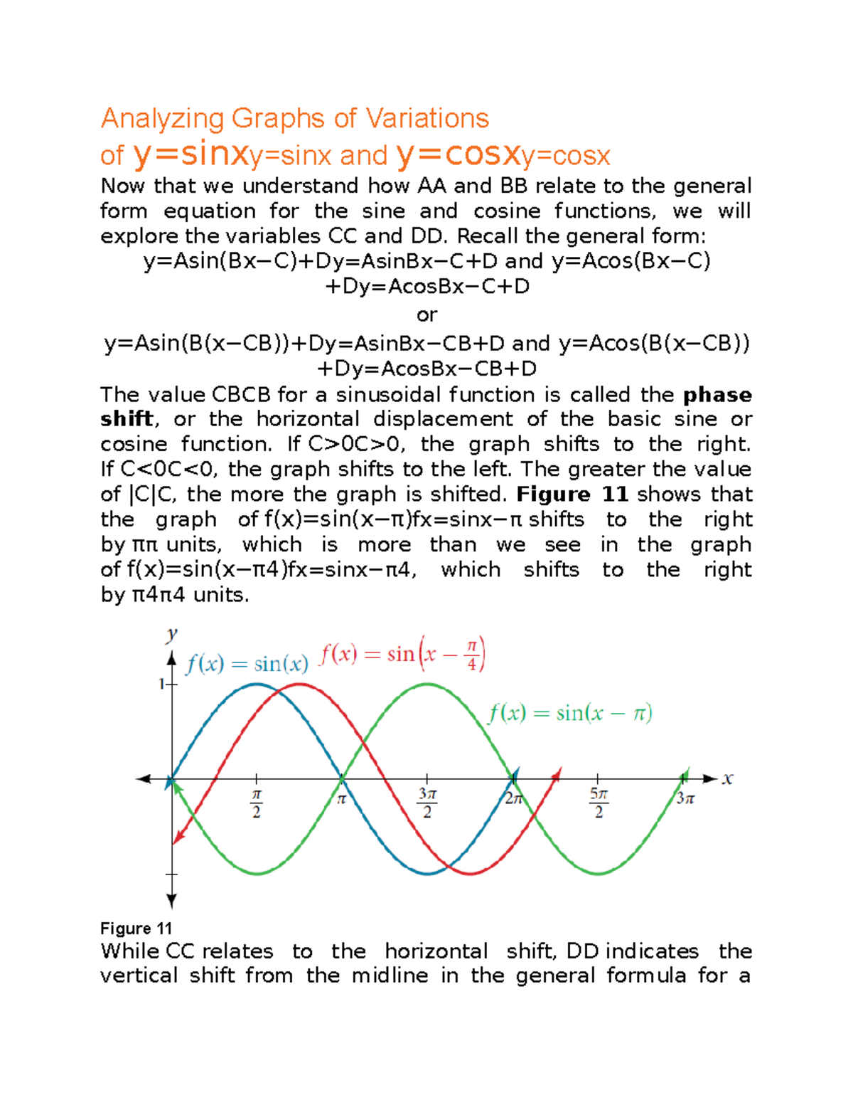 5-1 Reading and Participation Activities Graphs of the Sine and Cosine ...