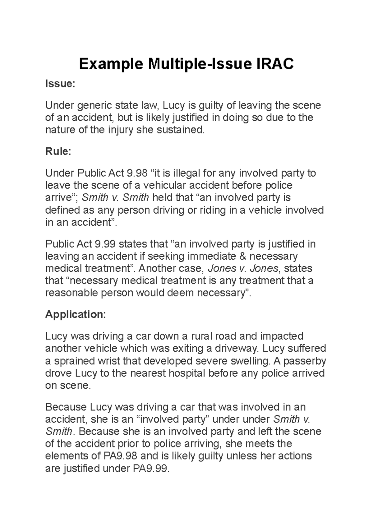 Example Of Irac Brief At Victoria Riley Blog