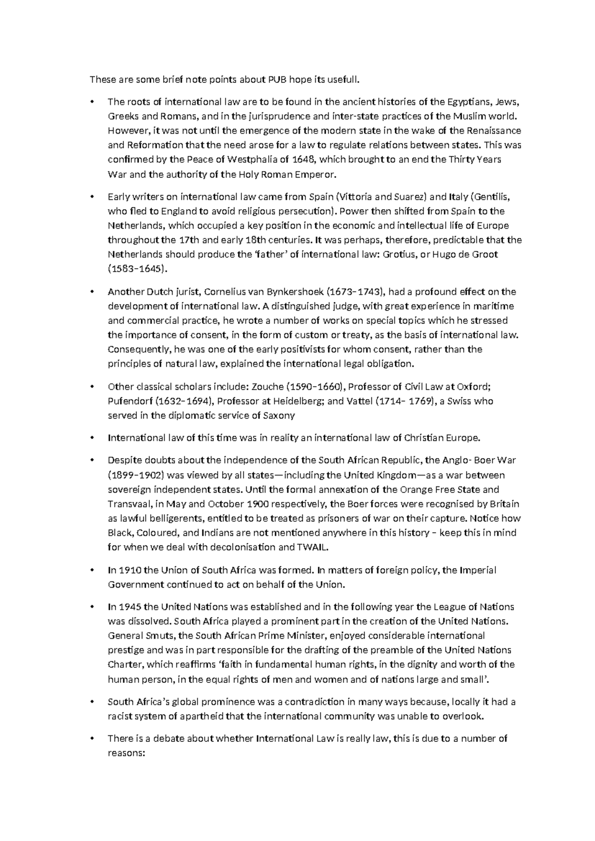 PUB - PUB Notes - These are some brief note points about PUB hope its ...