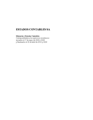 Flujo de efectivo - Resumen Análisis de Estados Contables - Efectivo al cierre del ejercicio 120 ...