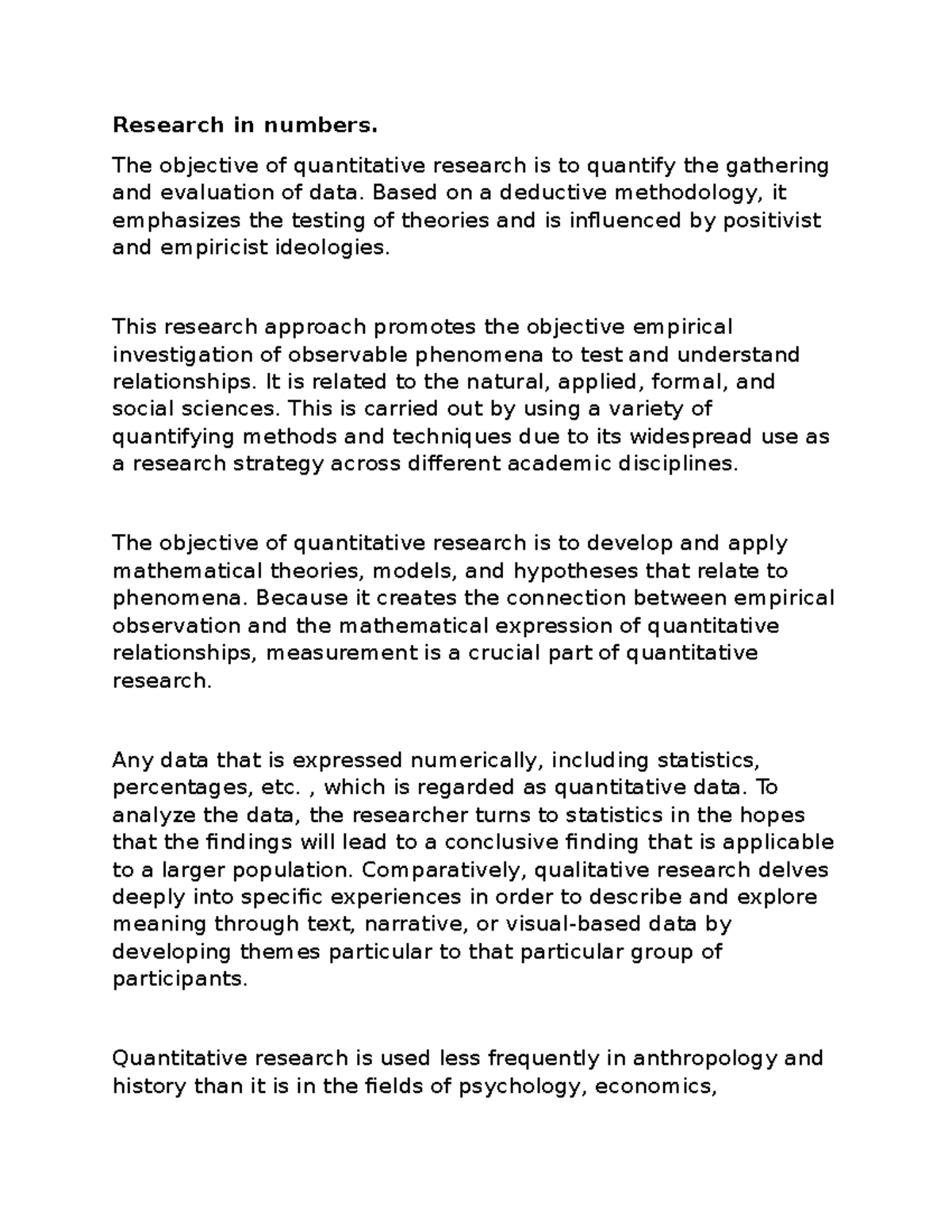 Research IN Number Research In Numbers The Objective Of Quantitative research-in-number-research-in-numbers-the-objective-of-quantitative