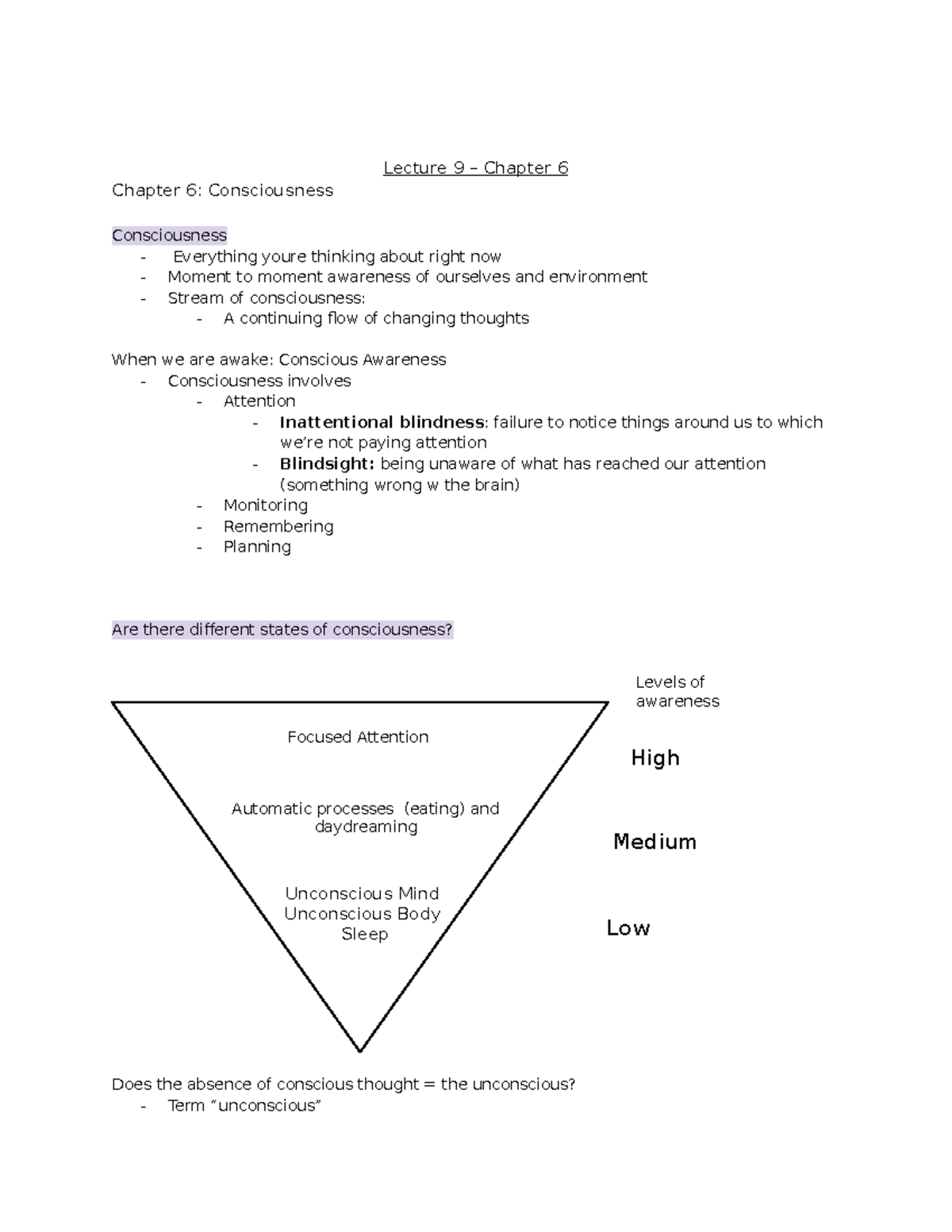 Lecture 9 - Chapter 6 - In class notes - Lecture 9 – Chapter 6 Chapter ...
