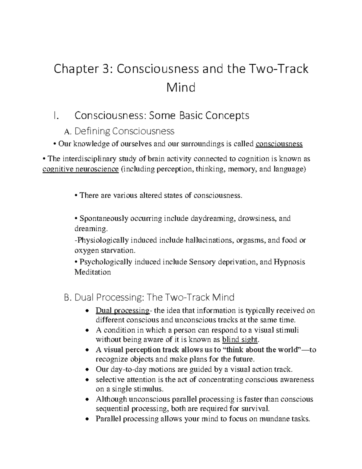 General Psych Ch-3 and Ch-6 notes Exploring Psyc - Chapter 3 ...