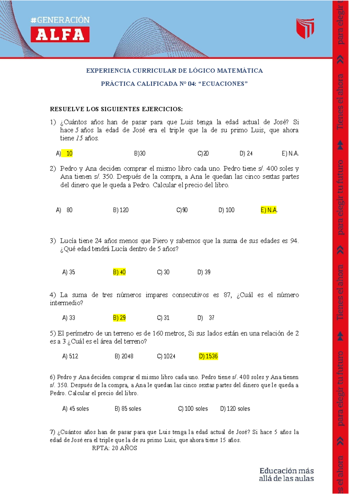 Práctica Calificada sesión 5 Sebastián Nomberto - EXPERIENCIA ...