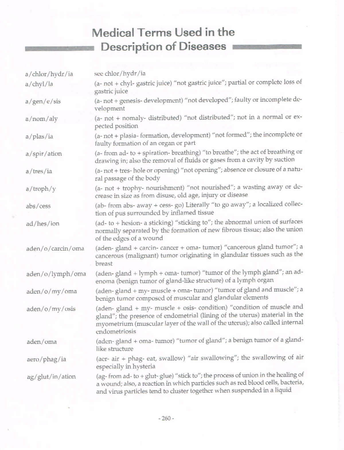 Medical Terms - N/A - NURS 4420 - Studocu