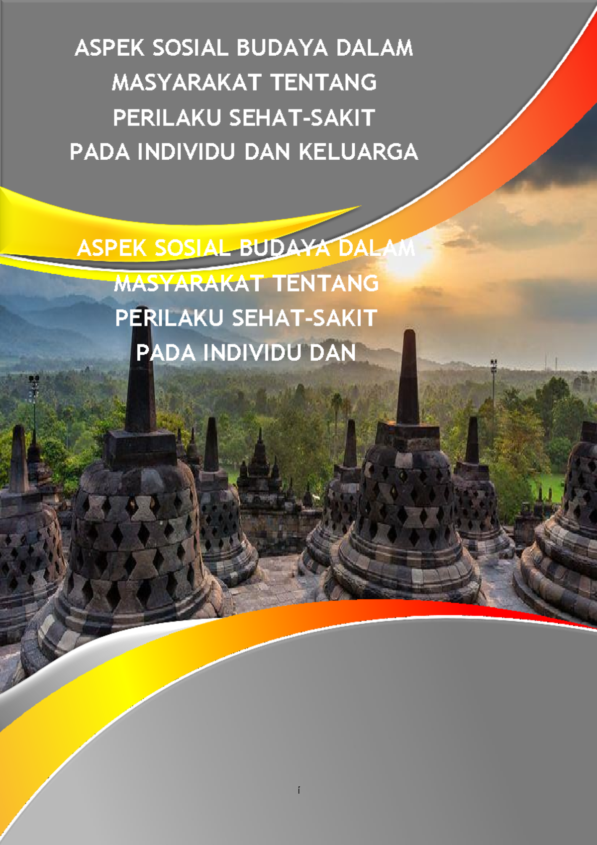 Aspek Aspek Sosial Budaya Dalam Masyarakat Tentang Perilaku Sehat ...