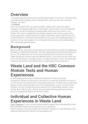 Past the shallows notes - Common Module: Past the Shallows Module ...