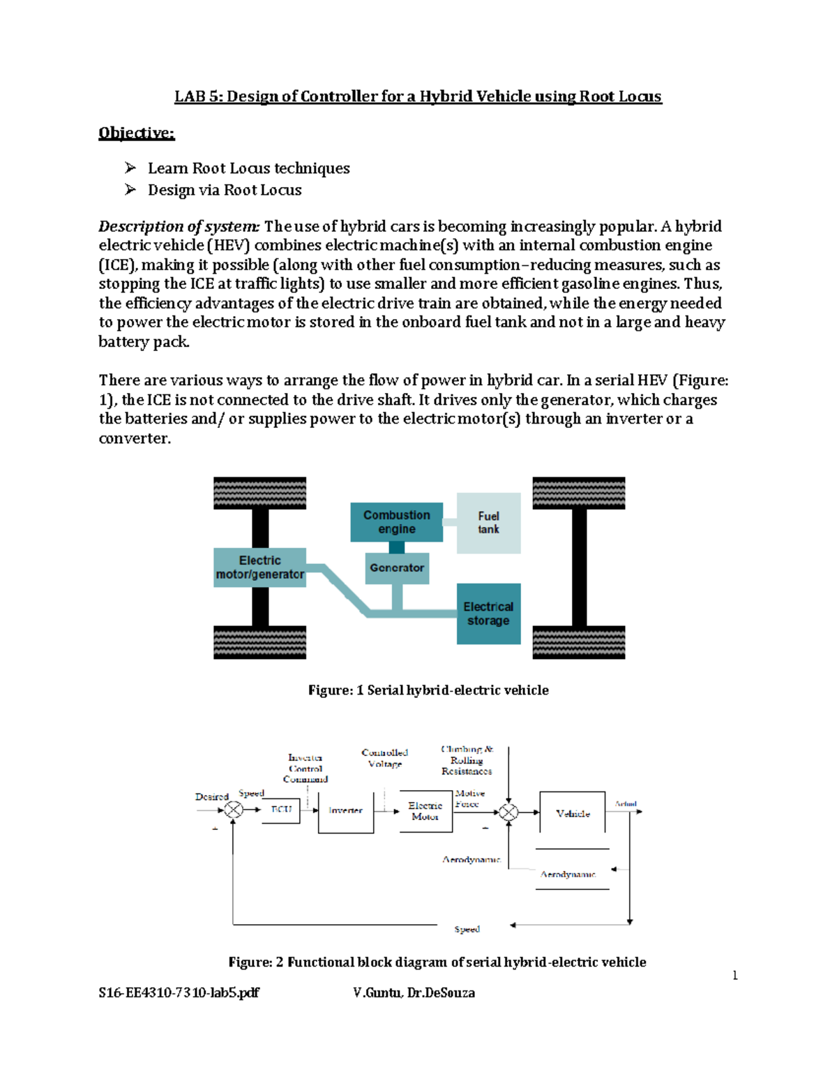 ECE Feedback Lab5 - systems - Warning: TT: undefined function: 22 Page | 1 LAB 5: Design of ...