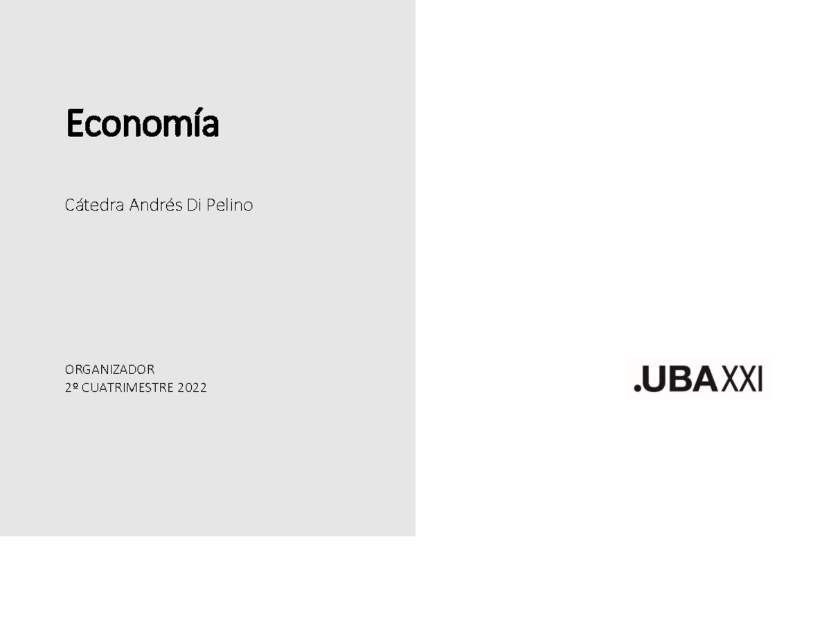 Organizador Economía 2C 2022 - Economía Cátedra Andrés Di Pelino ...