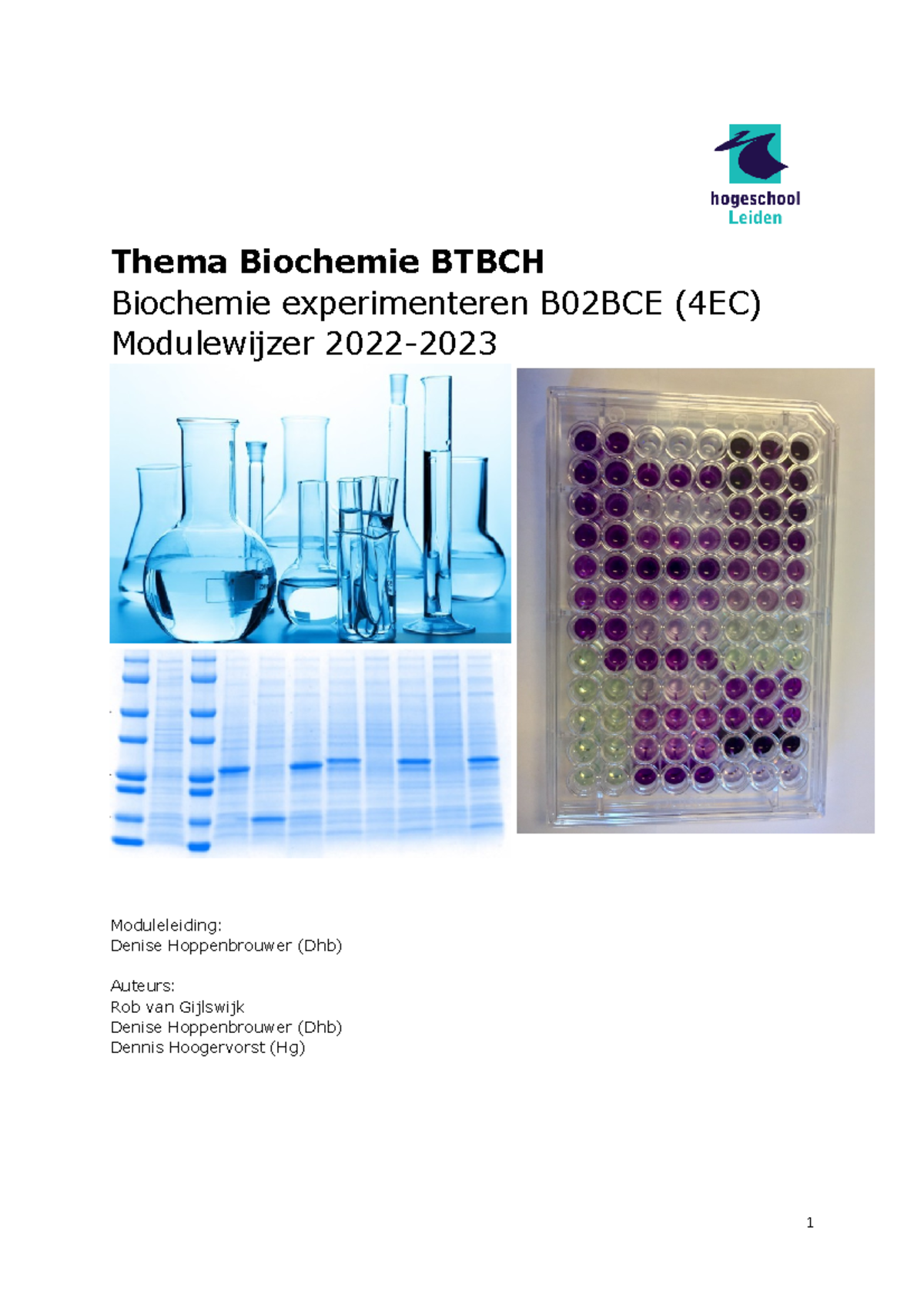 2223 B02BCE modulewijzer - Thema Biochemie BTBCH Biochemie ...