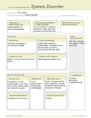 Active Learning Template pp depression - ACTIVE LEARNING TEMPLATES ...