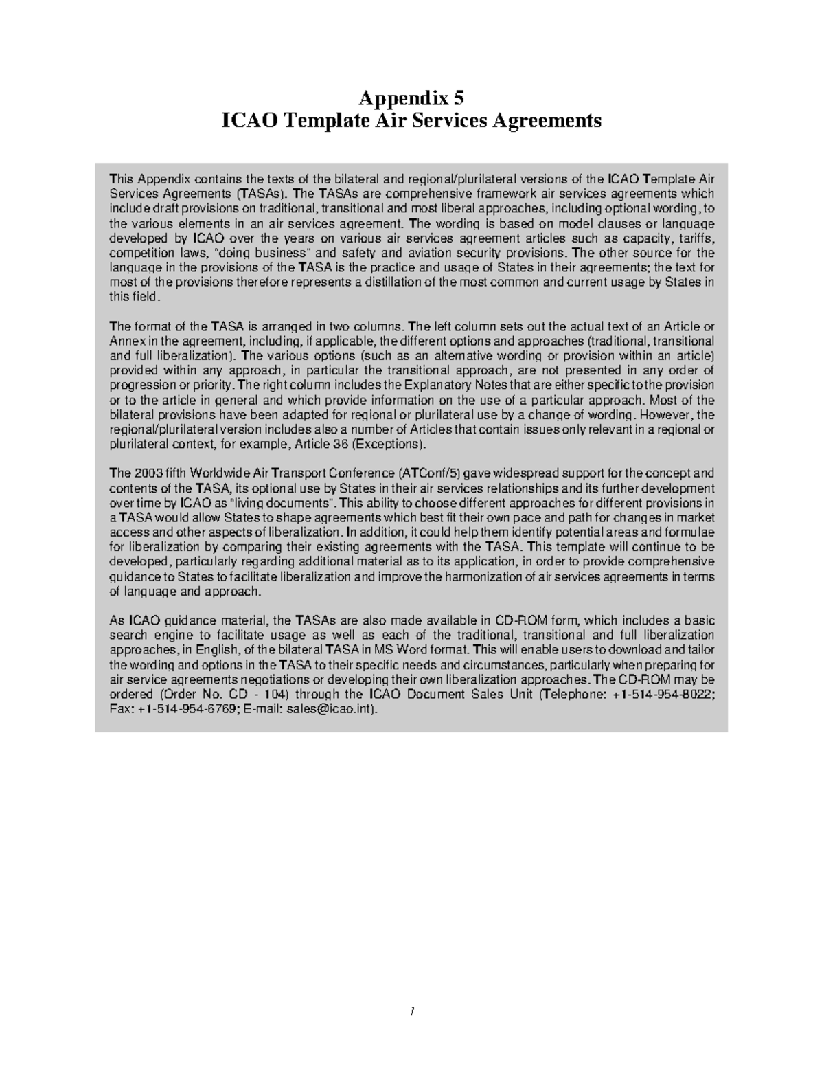 Template air services agreements - 1 Appendix 5 ICAO Template Air ...