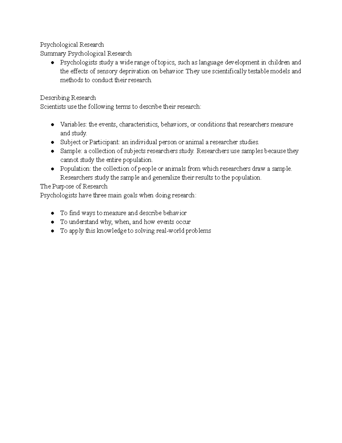 Psychological Research - They use scientifically testable models and ...