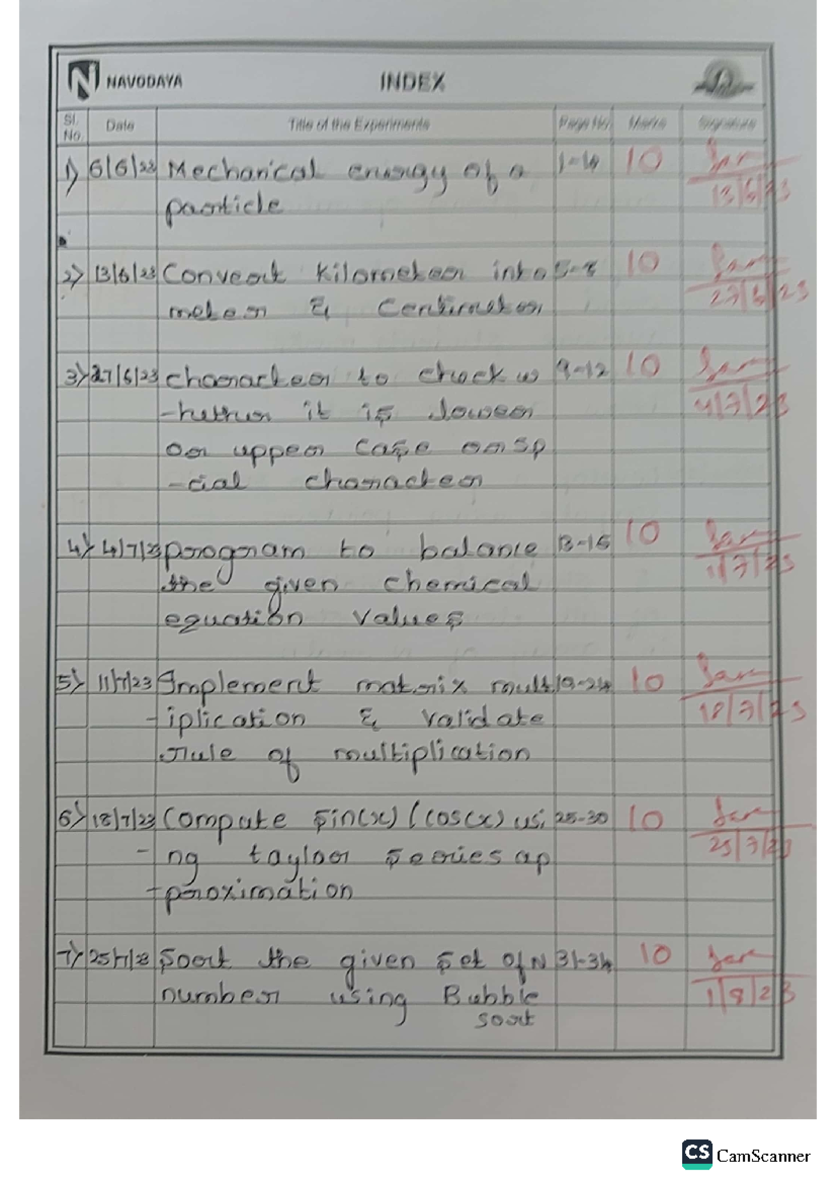 Introduction to c programming lab Record book - Python Programming ...
