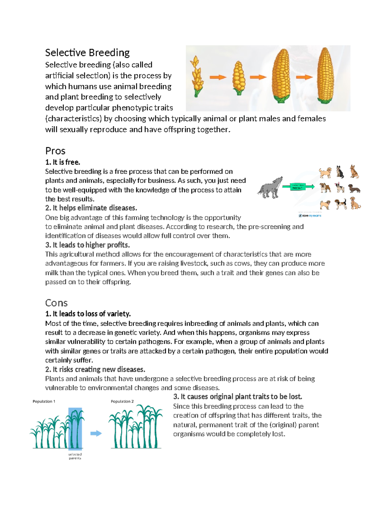 Selective breeding - Selective Breeding Selective breeding (also called ...