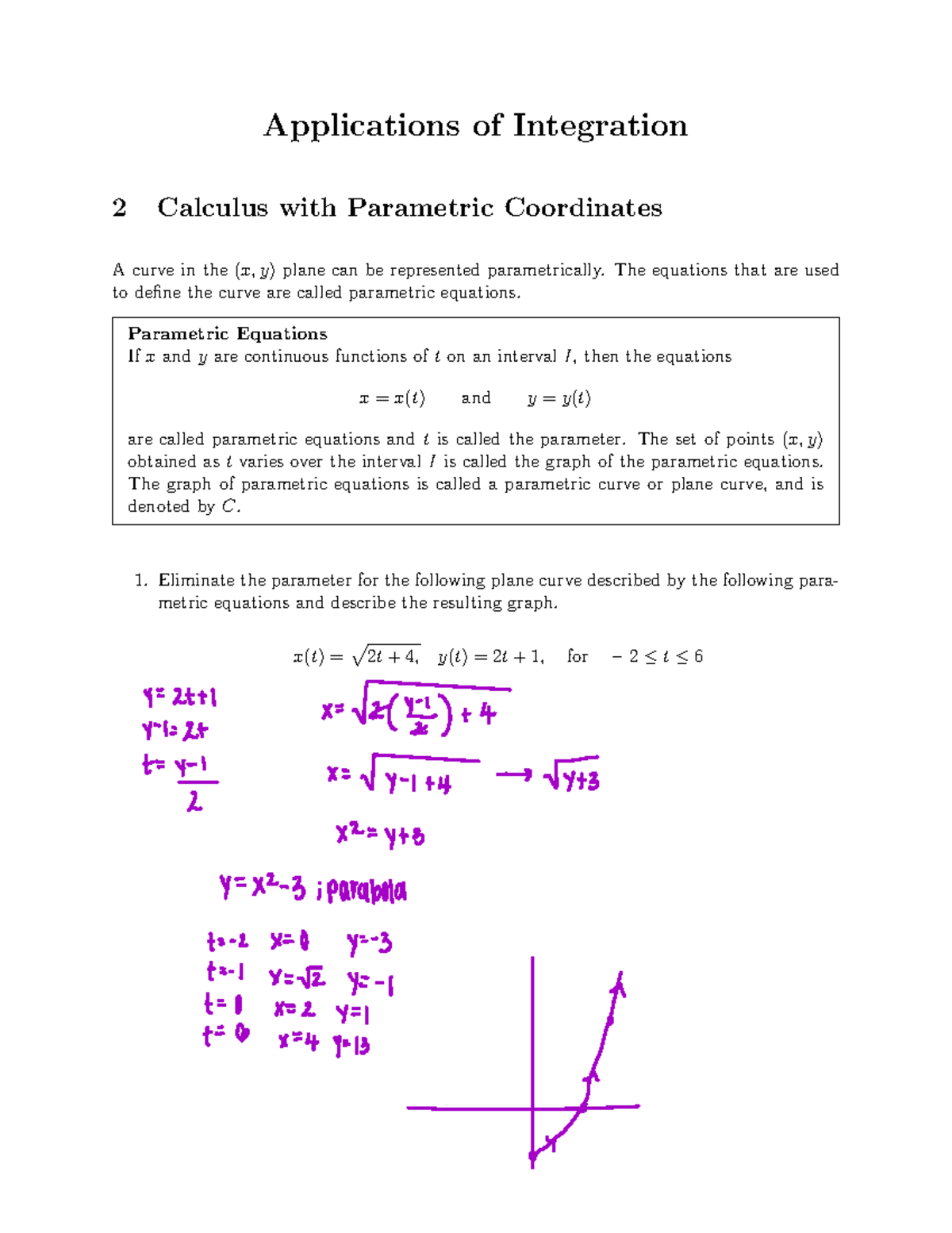 Calculuswithparametricandpolarcoordinatesin Classnotes