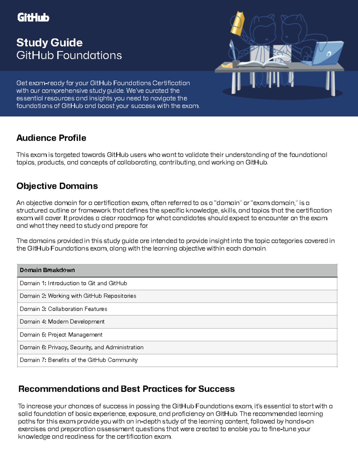Github-foundations-exam-study-guide - Study Guide GitHub Foundations Get exam-ready for your ...