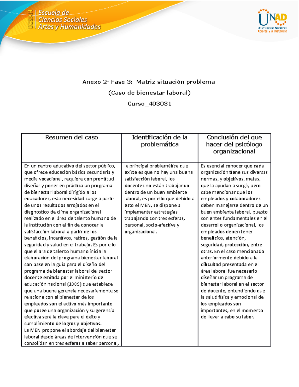 Anexo 2-Fase 3-Matriz situación problema (1) - Anexo 2- Fase 3: Matriz situación problema (Caso ...